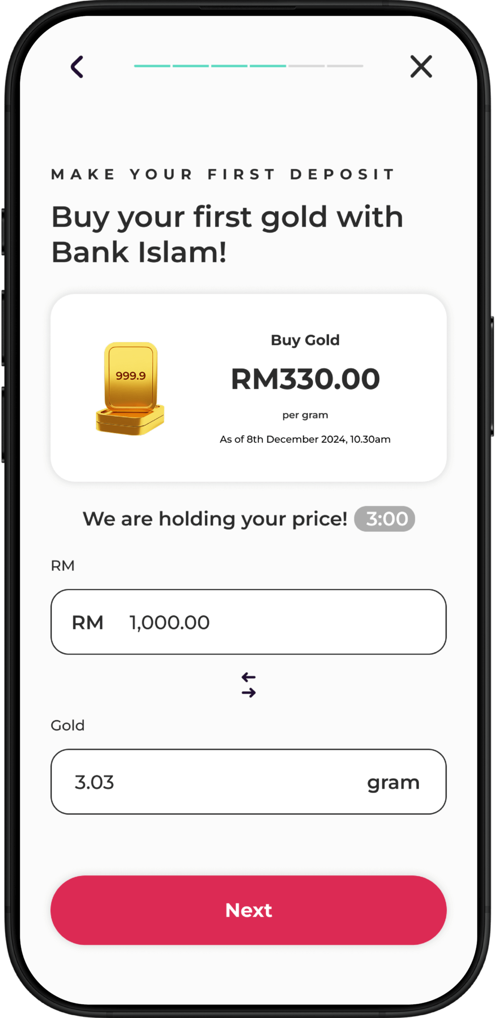 Bank Islam Gold Account (BIGA-i) – Buy & Sell Gold via BIMB Mobile - BIMB